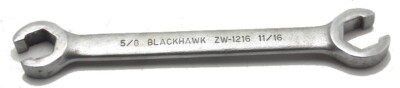 Blackhawk Open End Flare Nut Offset Wrench 5/8" & 11/16" ZW-1216 Made ...