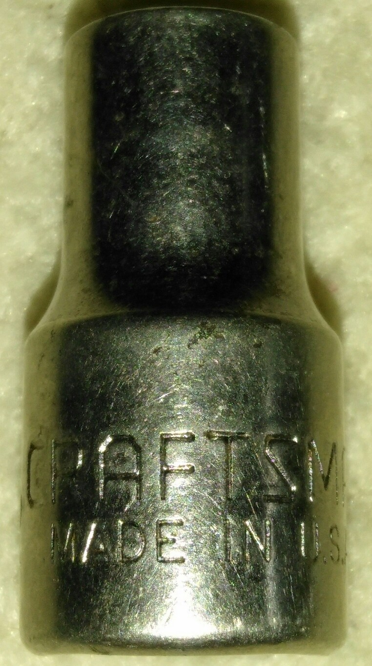 CRAFTSMAN 7/32" socket USA -G- 1/4" Drive 6 Point Socket # 43492 | eBay