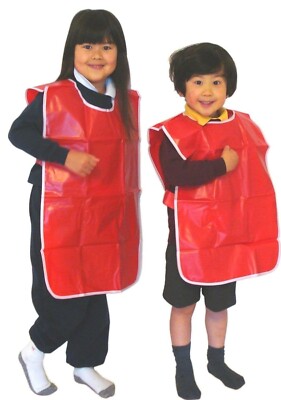 PVC Popover Apron Waterproof Wipe-Clean Bib Tabard Apron For Kids 76 x ...