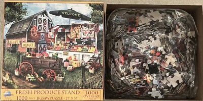 SunsOut Fresh Produce Stand Jigsaw Puzzle 1000 Oversize Large Pieces ...