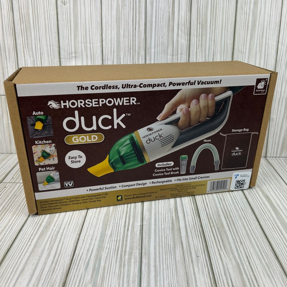 Horsepower Duck Compact Cordless Vacuum Gold Edition Compact Small ...