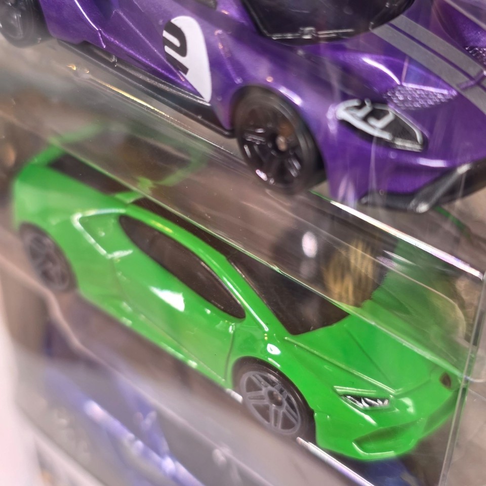 Hot Wheels Motor Show 5-Pack Ferrari Lamborghini Aston Martin Lotus MIP ...
