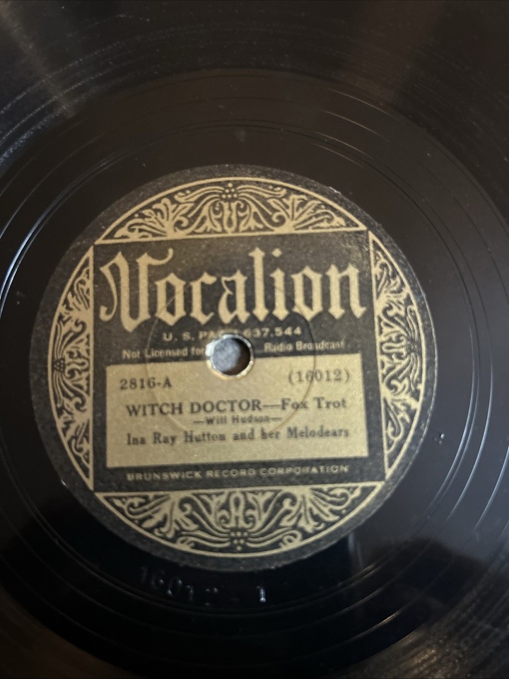 Ina Ray Hutton On Vocation 2816 Wild Party | eBay