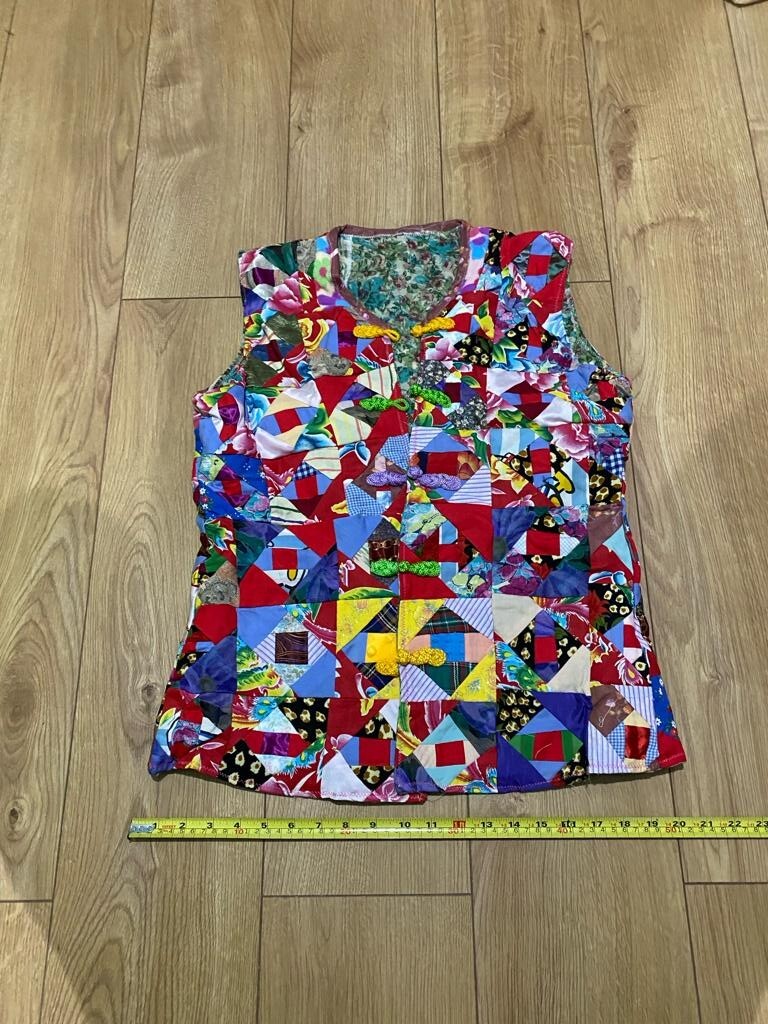 Traditional Chinese patchwork women vest | eBay UK