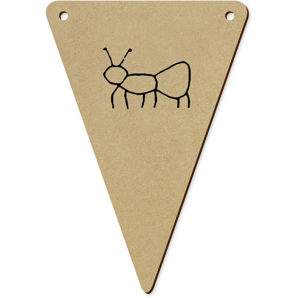 5-x-140mm-ant-wooden-bunting-flags-bn00068349-ebay