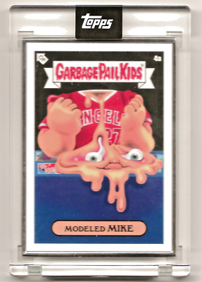 2022 Topps X Keith Shore (Garbage Pail Kid) Mike Trout Artist Proof 26/ ...