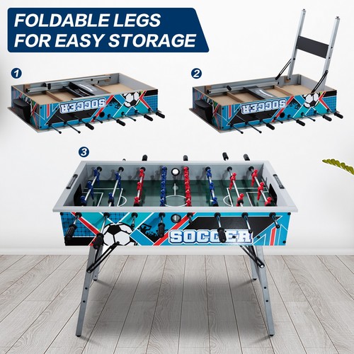 48 Premium Furniture Foosball Soccer Table Foldable Arcade Game Room ...