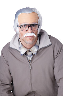 Jackass Rude Grandpa Grumpy Old Man Adult Costume Wig | eBay