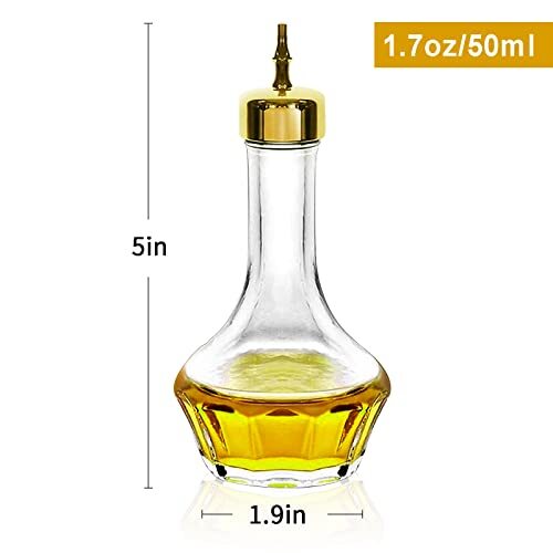 Bitter Bottle – Glass Bitter Bottle with Dash Top 1.7oz/50ml Great for ...