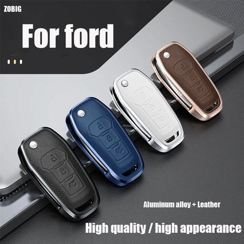 Zinc Alloy Car Flip Remote Key Fob Case Cover For Ford Focus Kuga ...