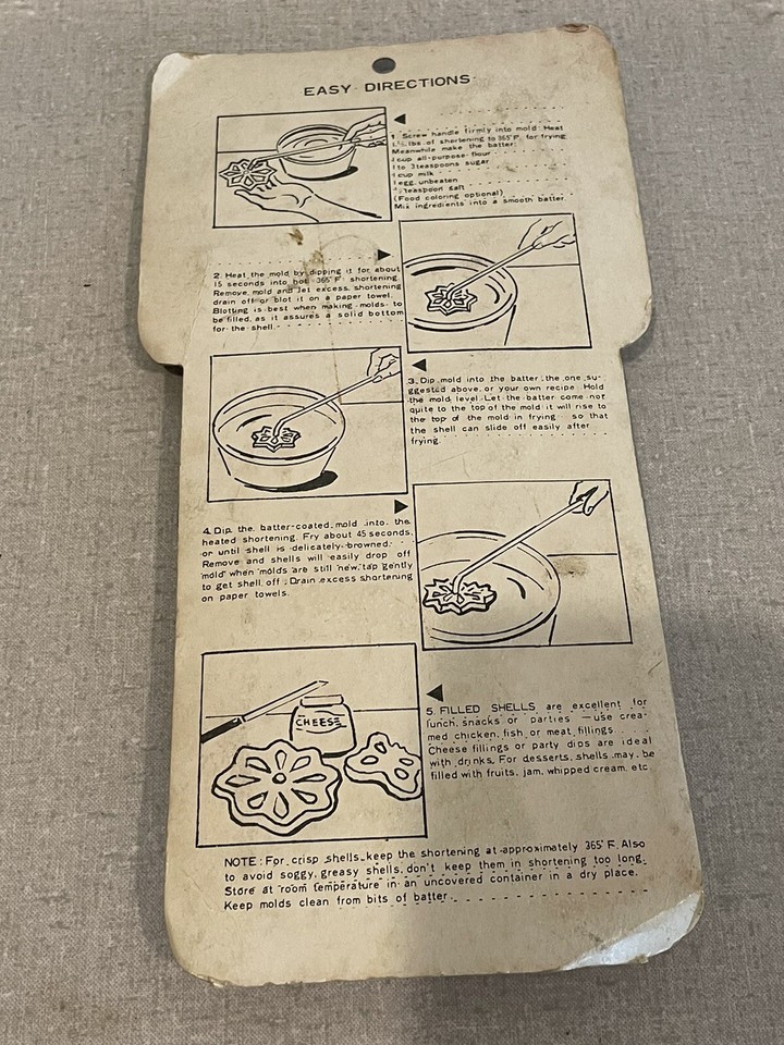 NEW Vintage Nevco Patty Shell Set 1968 (O47) | eBay