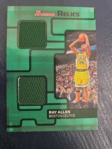 2007-08 Bowman Ray Allen Draft Picks & Stars Dual Game Used Jersey 42/ ...