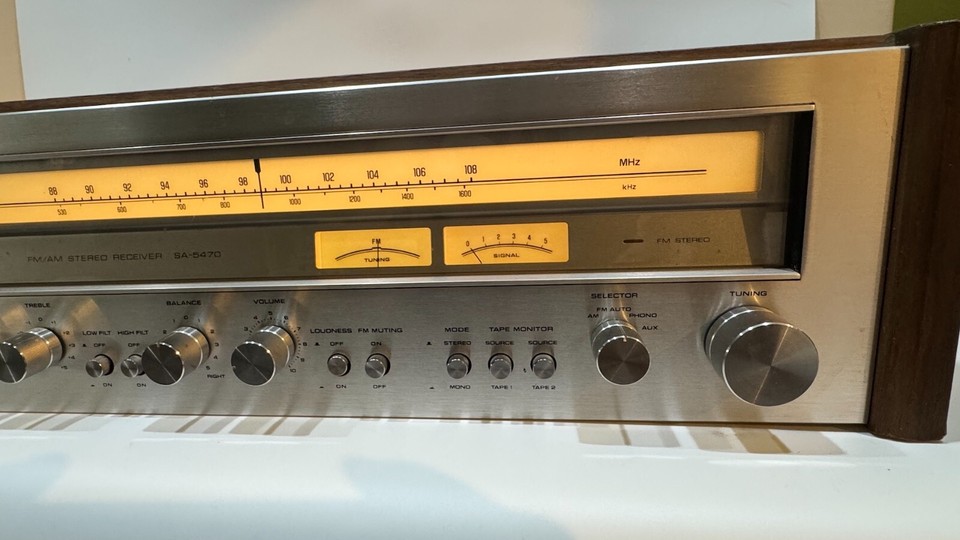 Technics SA-5470 Stereo Receiver - Tested - Working Condition - Wood ...