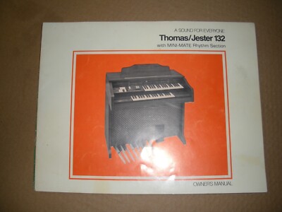 Thomas Organ Owner's Manual Model ... The Jester with MINI-MATE Model ...