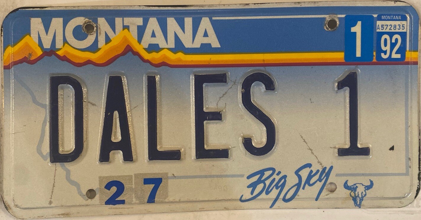 Vanity DALE IS #1 license plate Daley Dalen Dallin Dayle Dallan Dallen ...