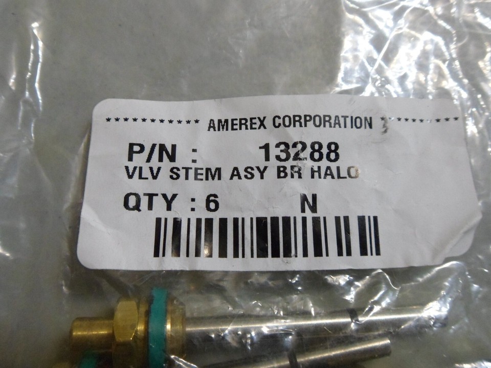 6 New Amerex 13288 Valve Stem Assembly Brass Halotron | eBay