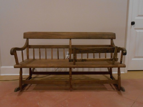 Antique Antebellum Mammy's bench Nanny settee Rocking bench | eBay