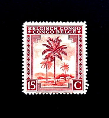 BELGIAN CONGO Stamp - 1942 Oil Palm Tree Dutch Priority Sn 208 Mint OG ...