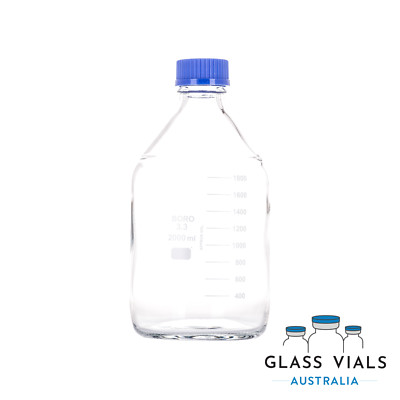 2000ML GLASS REAGENT MEDIA BOTTLE 2L | BOROSILICATE LABCO | eBay Australia