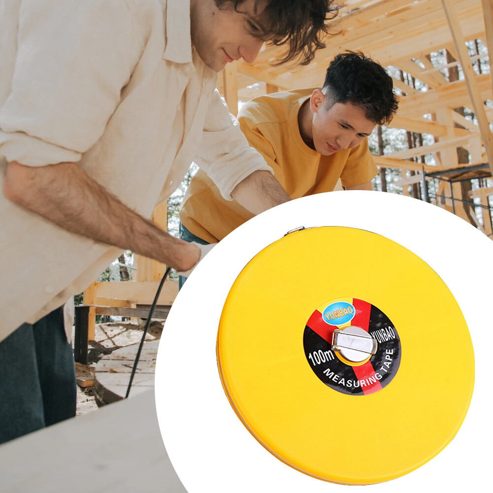 50m/100m Home Portable Metric Imperial Tape Measure Retractable Ruler ...