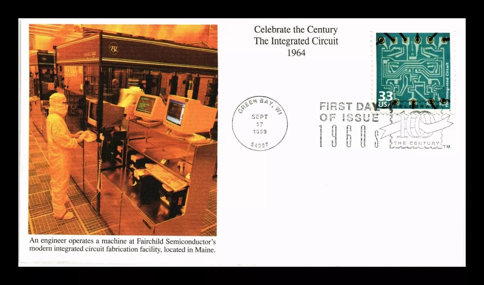 COMPUTER CHIP INTEGRATED CIRCUIT 1960s DECADE CTC 1999 MYSTIC CACHET ...