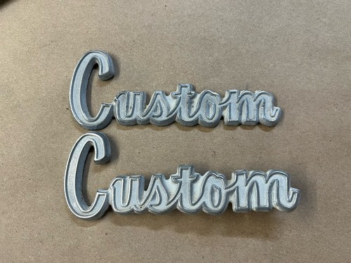 77 78 79 80 Dodge Truck Custom Fender Emblems Pair 3495675 1977-1980 ...
