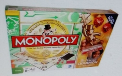 MONOPOLY CHAMPIONSHIP EDITION BOARD GAME WITH TROPHY HASBRO SEALED | eBay