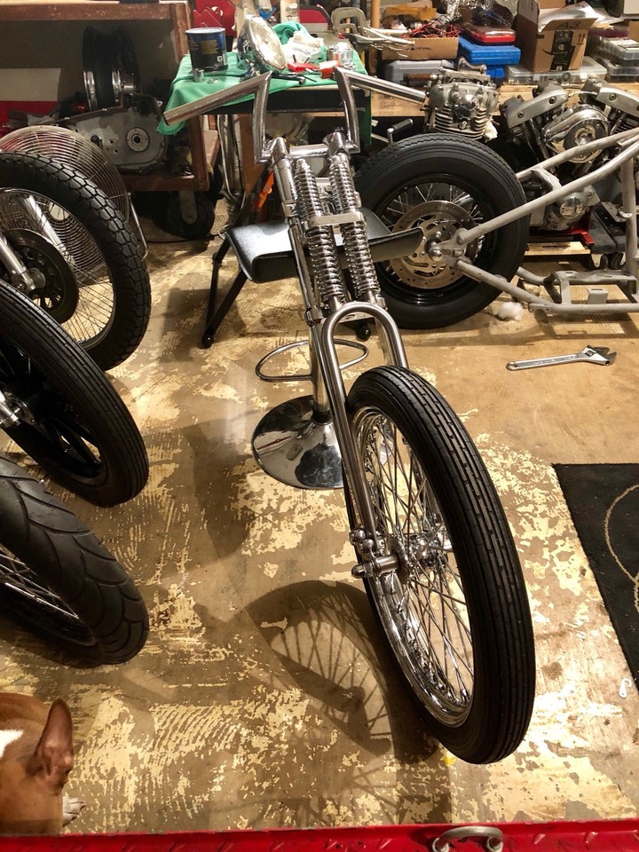 Narrow DNA Springer Front End hoop Kit Bobber IronHead Xs650 shovelhead ...