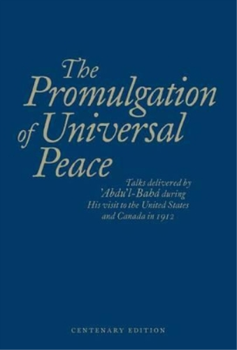 The Promulgation of Unviersal Peace (Blue) (Poche) 9781931847988 | eBay