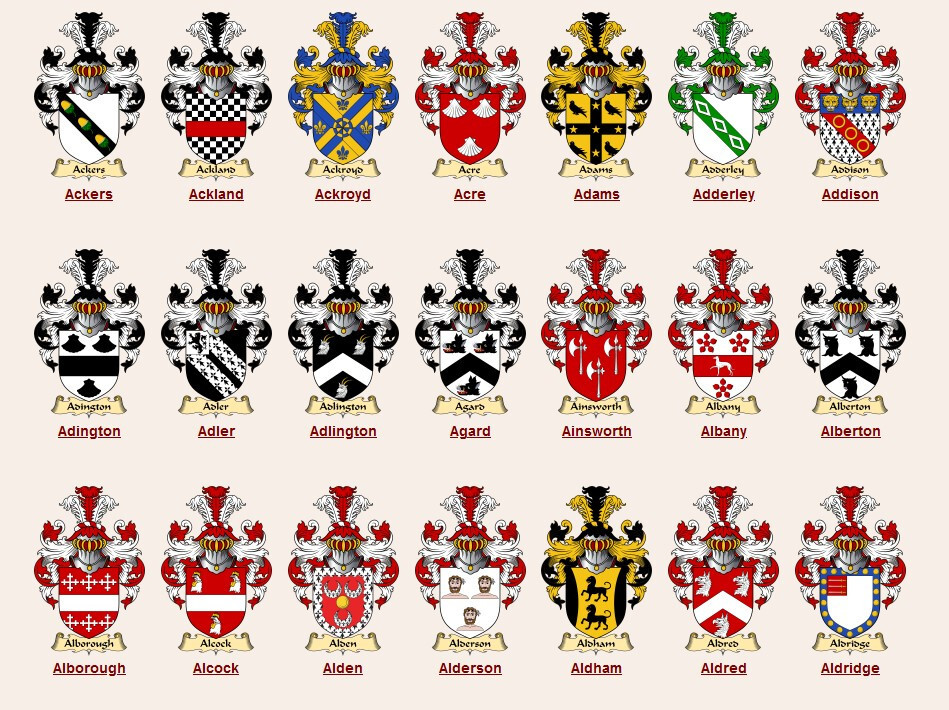 Cook Surname Coat of Arms Heraldry Car Sticker Motorcycle Laptop Decal ...