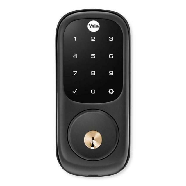 Yale YRD226-ZW2-BSP Assure Lock Touchscreen Z-Wave Deadbolt Black Suede ...