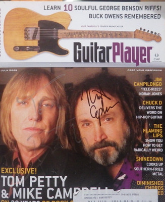 Tom Petty & Mike Campbell signed GUITAR PLAYER MAGAZINE COMPLETE ISSUE ...