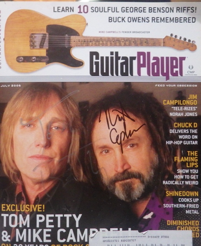 Tom Petty & Mike Campbell signed GUITAR PLAYER MAGAZINE COMPLETE ISSUE ...