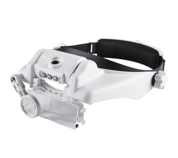 Head Lamp MAGNIFIER JEWELERS Magnifying Visor LED Light-Head Magnifier ...