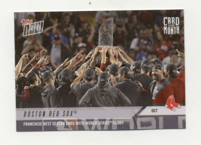 Boston Red Sox Topps Now Card Of Month October 2018 Card | eBay