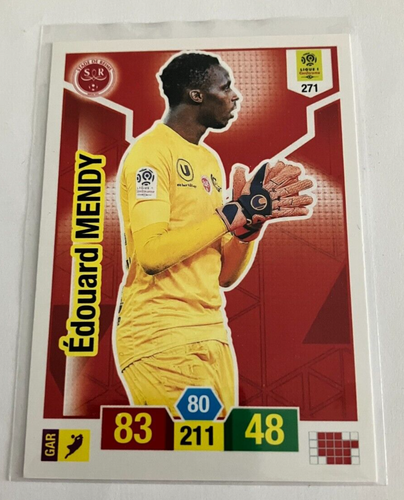 Carte Card Carta n°271 Edouard MENDY Stade Reims PANINI ADRENALYN XL ...