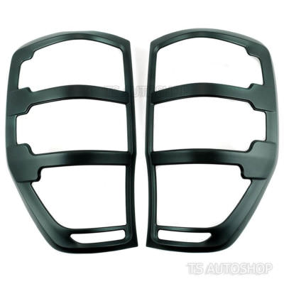 Tail Rear Lamps Back Light Cover Trim Matte Black For Ford Ranger MK2 ...