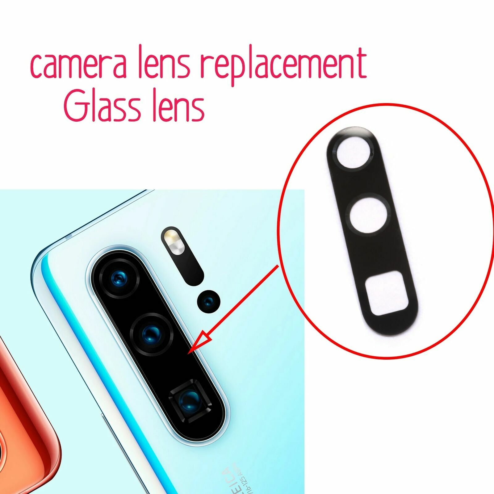 For Huawei P30 Pro Lite P20 Glass Camera Lens Rear Back Lense Cover ...