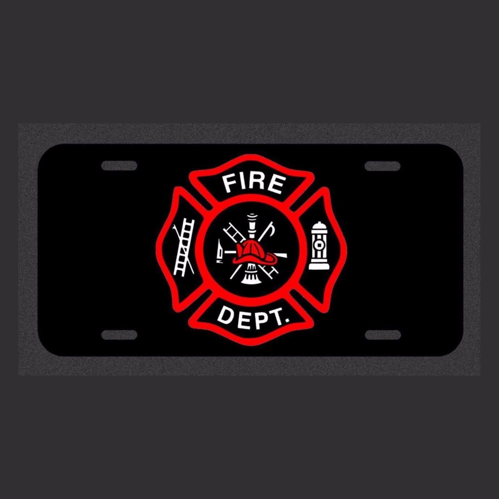 Fire Fighters Fire Department Plate Made In The USA Metal car tag hero ...