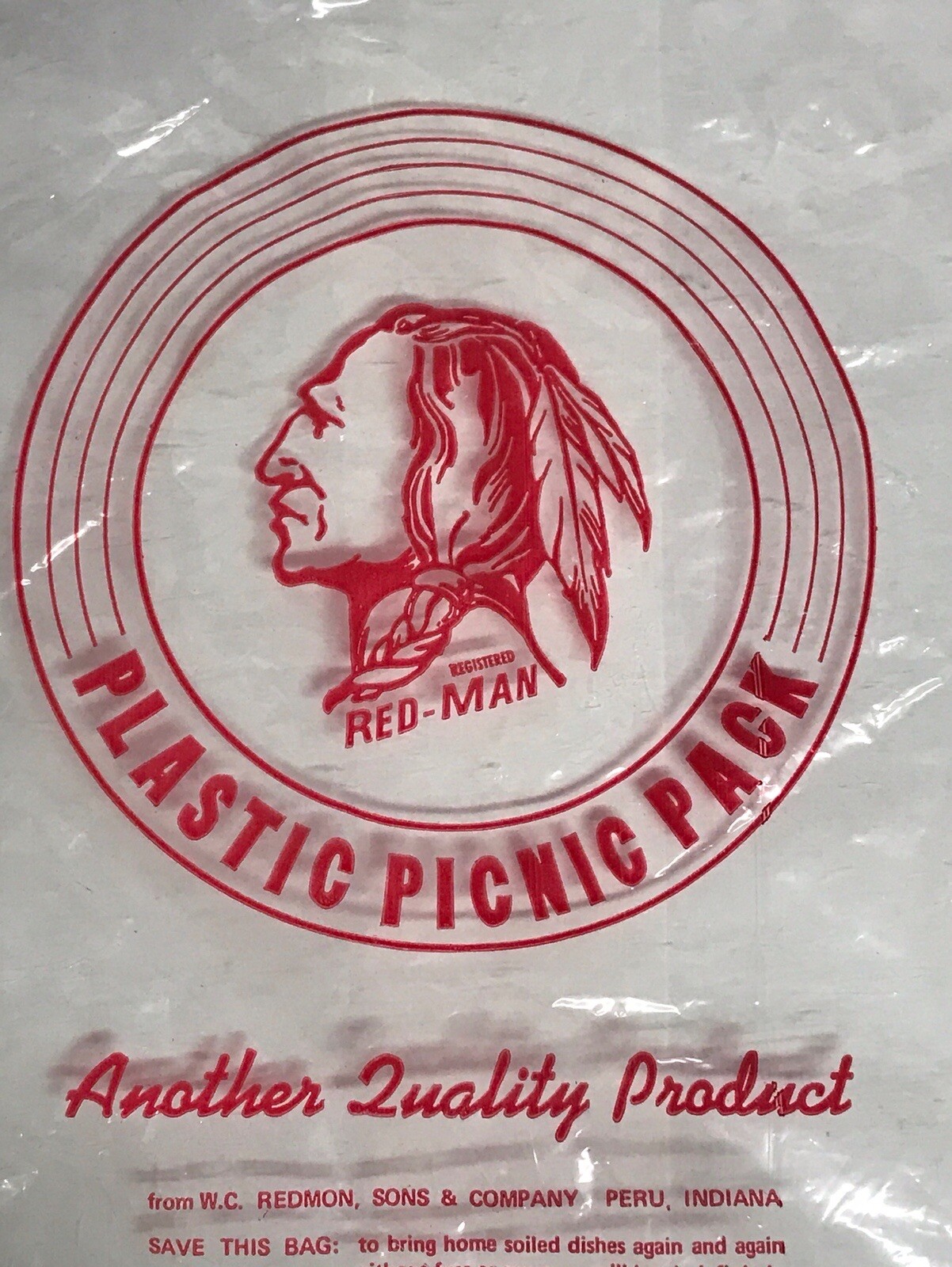 Vtg Redmon Picnic Basket, Red Man Set for 6, MA Jesco Utensils, USA | eBay