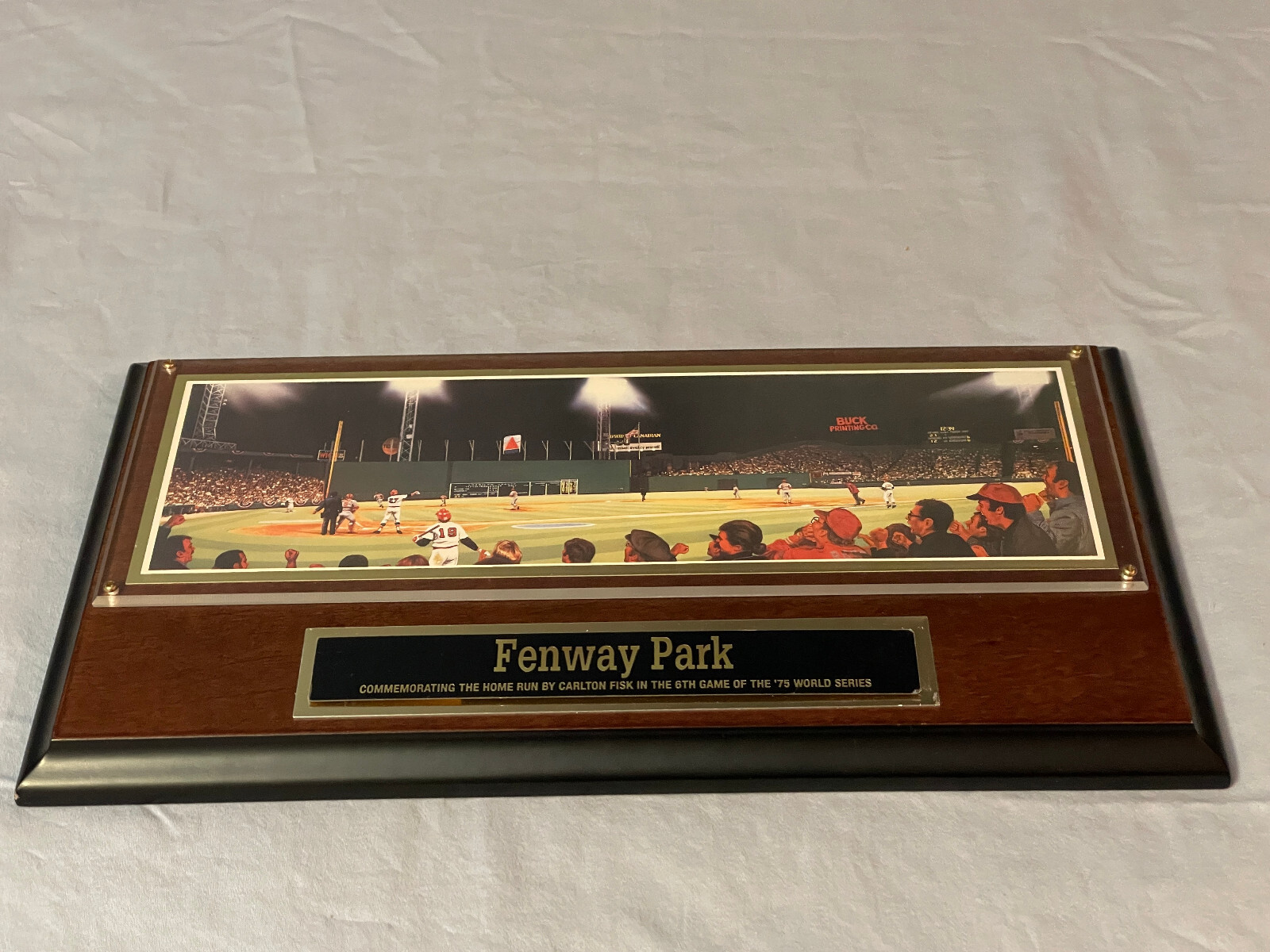 Carlton Fisk 1975 World Series Home Run Major League Stadium Fenway ...