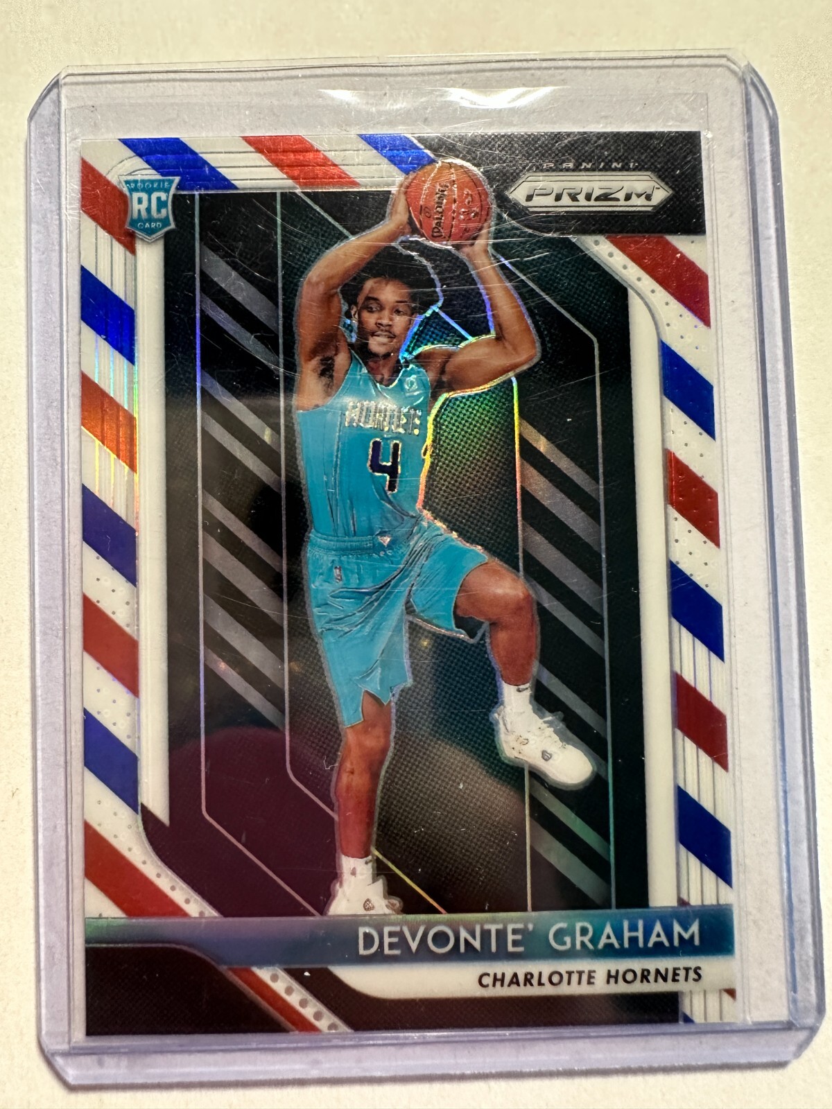 K61,507 - 2018-19 Panini Prizm Prizms Red White and Blue #288 Devonte ...