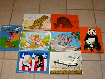 8 JUDY INSTRUCTO VINTAGE WOODEN PUZZLES MIXED LOT DATES 1973 TO 1990 | eBay
