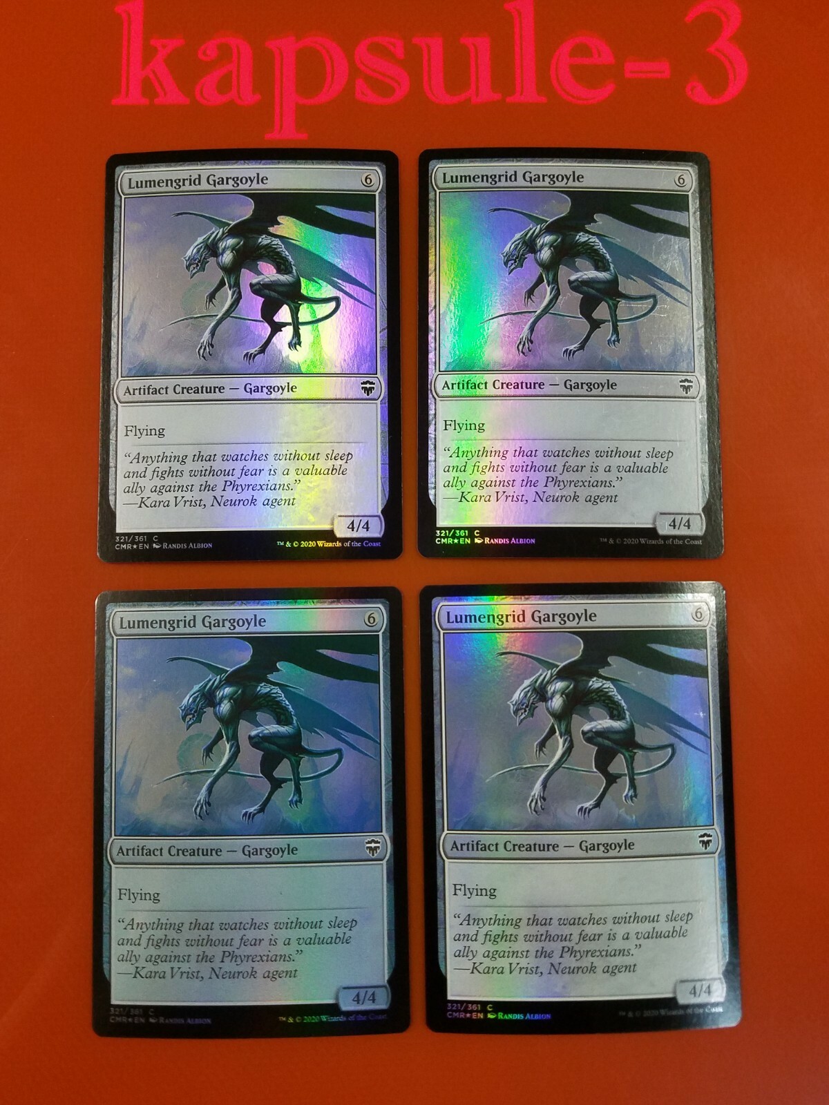 4x Lumengrid Gargoyle | FOIL | Commander Legends | MTG Magic Cards | eBay