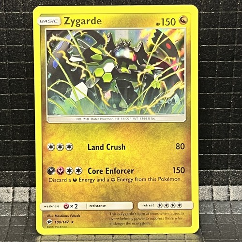 Zygarde #100/147 Burning Shadows Holo Rare Pokemon Card | eBay
