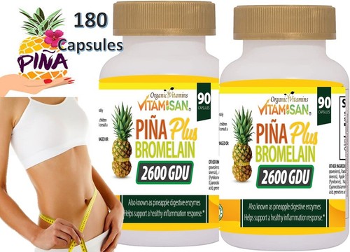 PINA SLIM CAPSULES Bromelain Pineapple Capsules digestive enzyme Keto ...