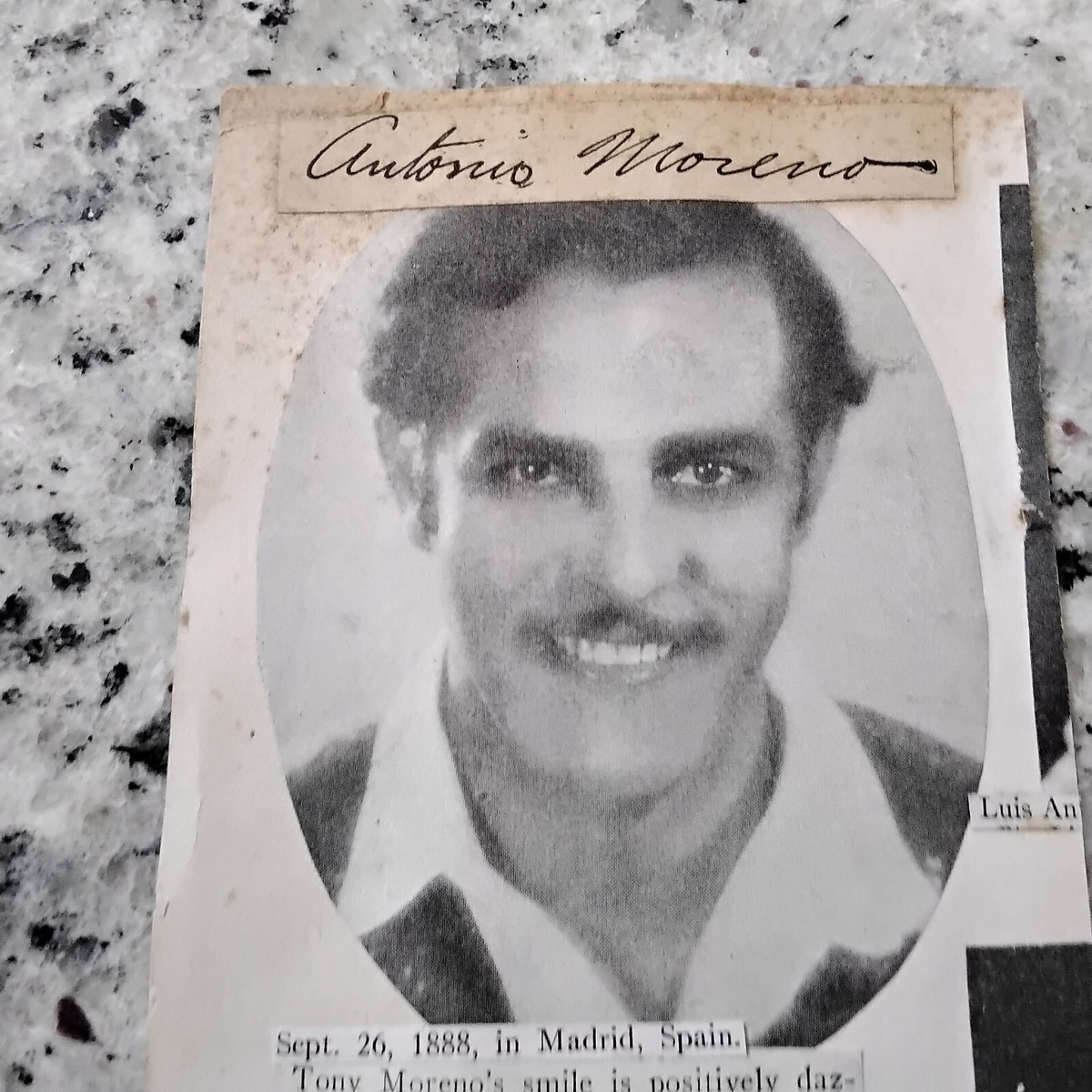 Actor Antonio Moreno 1950s