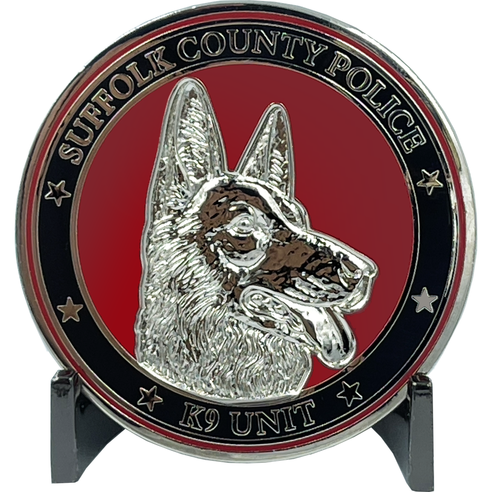 EL8-012 Canine K9 Officer SCPD LI Suffolk County Police Department Long ...