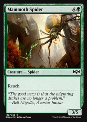 MTG Mammoth Spider - RNA Ravnica Allegiance NM | eBay Australia