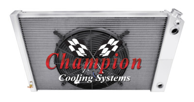 SZ 3 Row Radiator 19x28",16" Fan,1.5,1.75-1973-1987 Chevy C/K Series LS ...